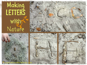 Making Letters with Nature | Inspiration Laboratories