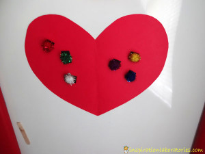 Valentine Hearts on the Magnet Board | Inspiration Laboratories