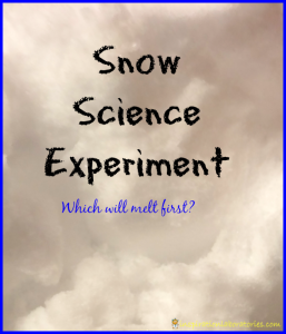 Snow Science Experiment | Inspiration Laboratories