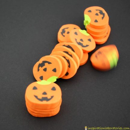 Halloween STEM Stacking Challenge with Erasers | Inspiration Laboratories