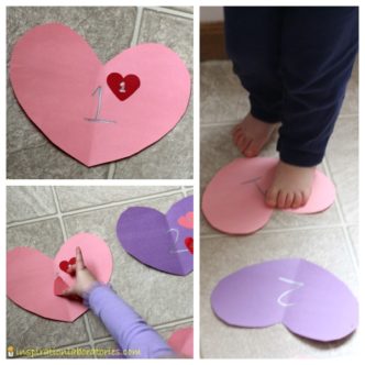 Valentine Hearts Number Line Matching Game | Inspiration Laboratories