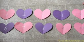 Valentine Hearts Number Line Matching Game | Inspiration Laboratories