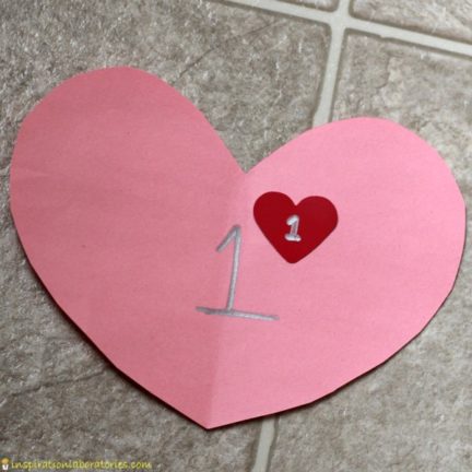 Valentine Hearts Number Line Matching Game | Inspiration Laboratories