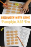 Halloween Math Game: Pumpkin Add Ten | Inspiration Laboratories
