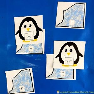 Penguin Alphabet Writing and Matching Printable | Inspiration Laboratories