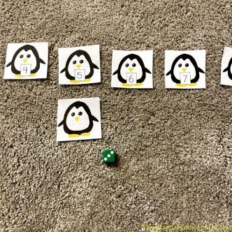 Penguin Number Line Printable Game | Inspiration Laboratories