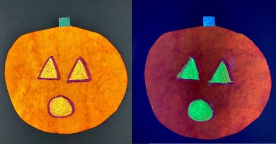 Glowing Halloween Art with Pumpkin Diffusing Paper | Inspiration ...