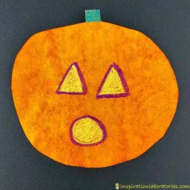 Glowing Halloween Art with Pumpkin Diffusing Paper | Inspiration ...