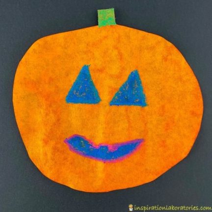 Glowing Halloween Art with Pumpkin Diffusing Paper | Inspiration ...